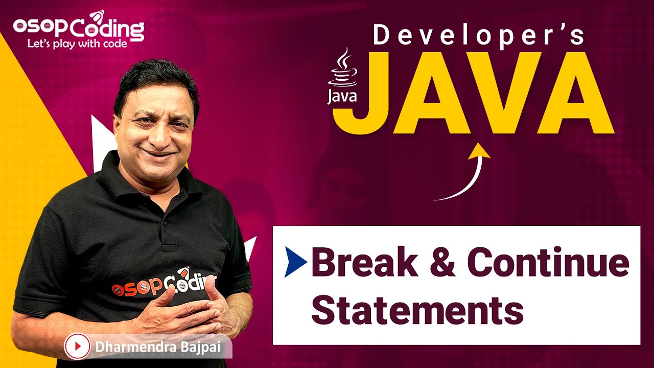 Break And Continue Statements In Java Branching Statements Java For 2055