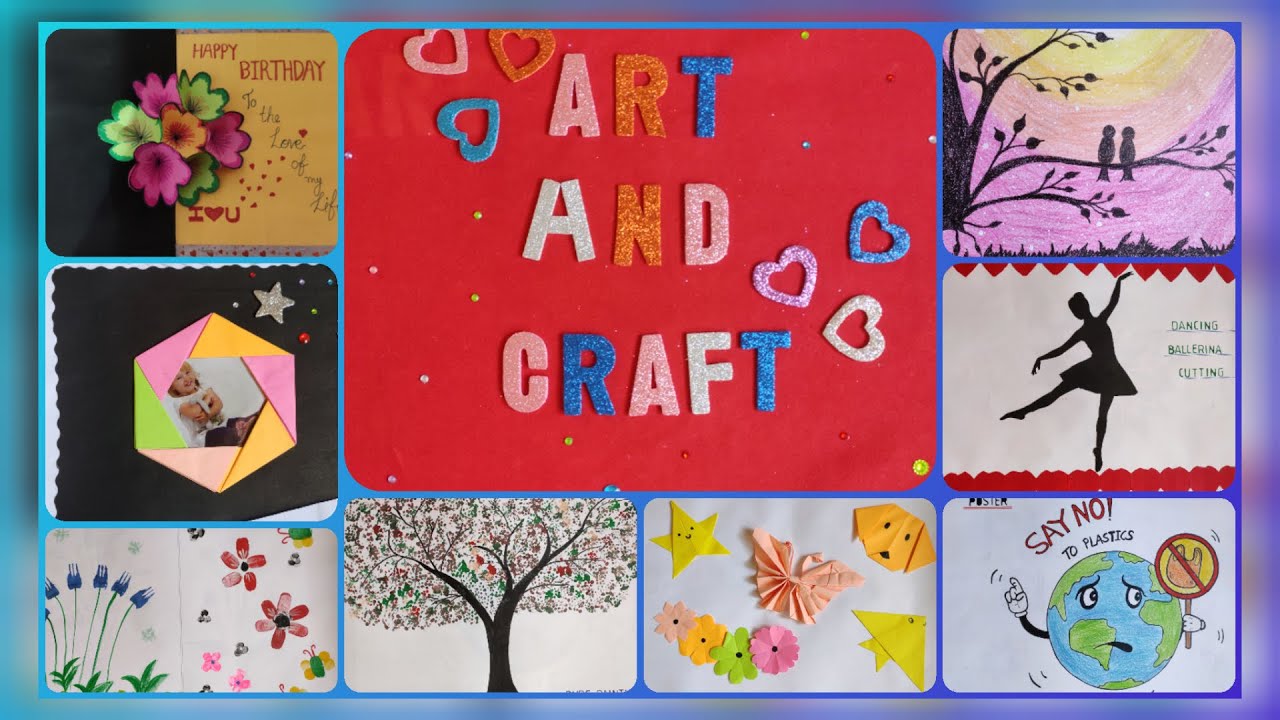 Art and Craft Project File | 10 Amazing Craft Ideas| B.ED,D.EL.ED,BTC ...