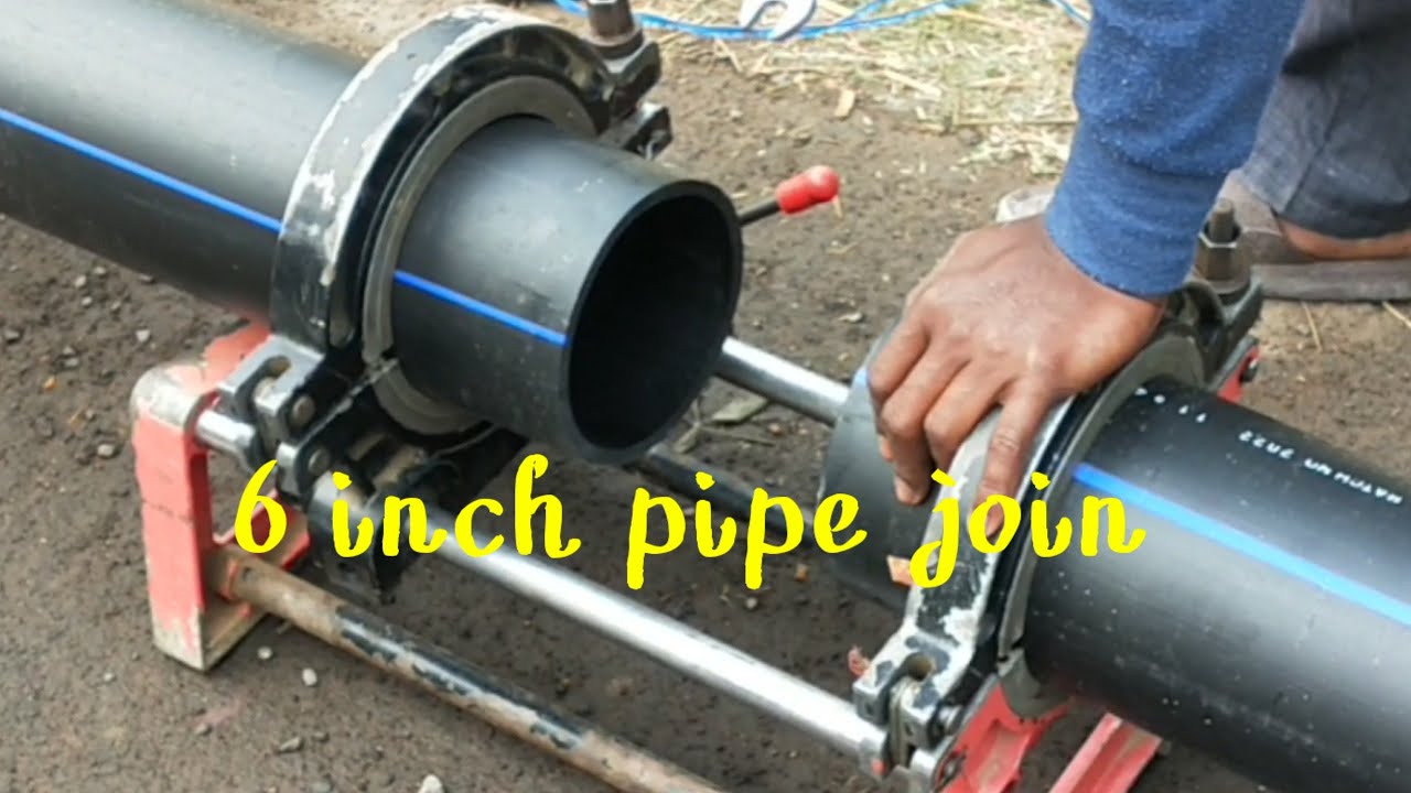6 inch HDPF pipe join - YouTube