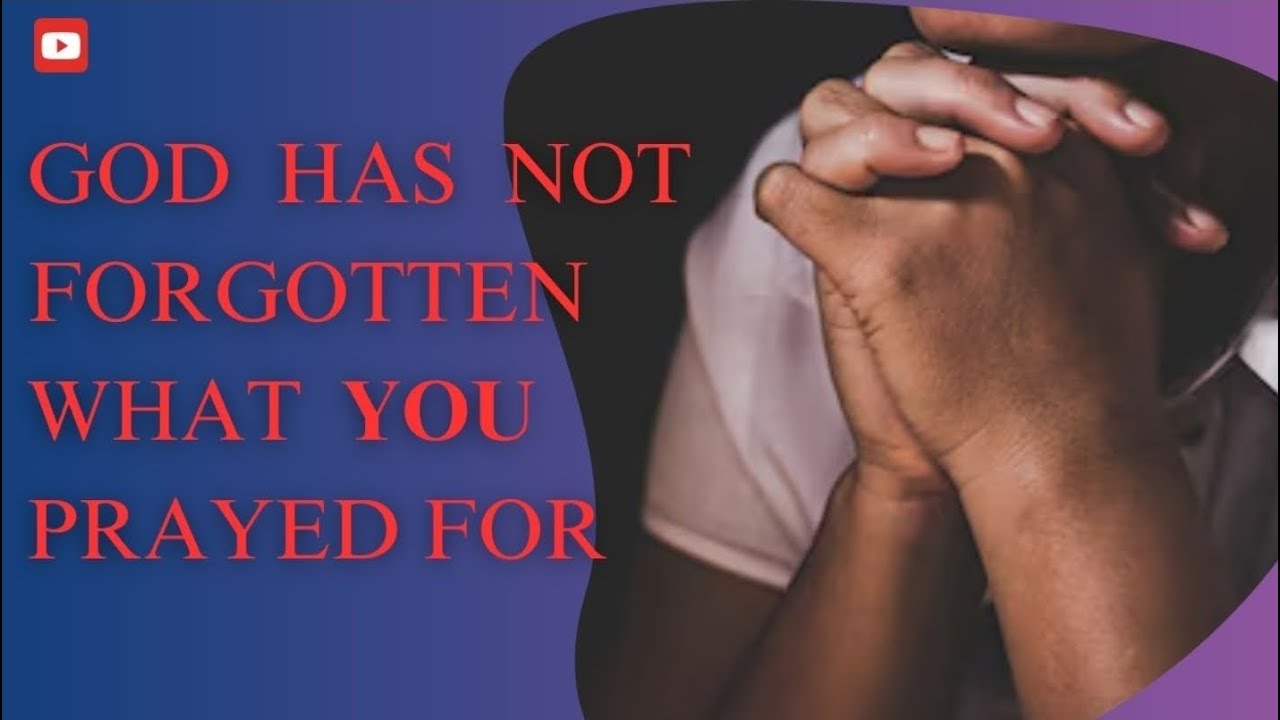 GOD HAS NOT FORGOTTEN WHAT YOU PRAYED FOR | GOD HAS NOT FORSAKEN YOU # ...