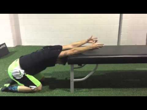Lattisimus Dorsi Table Stretch - YouTube