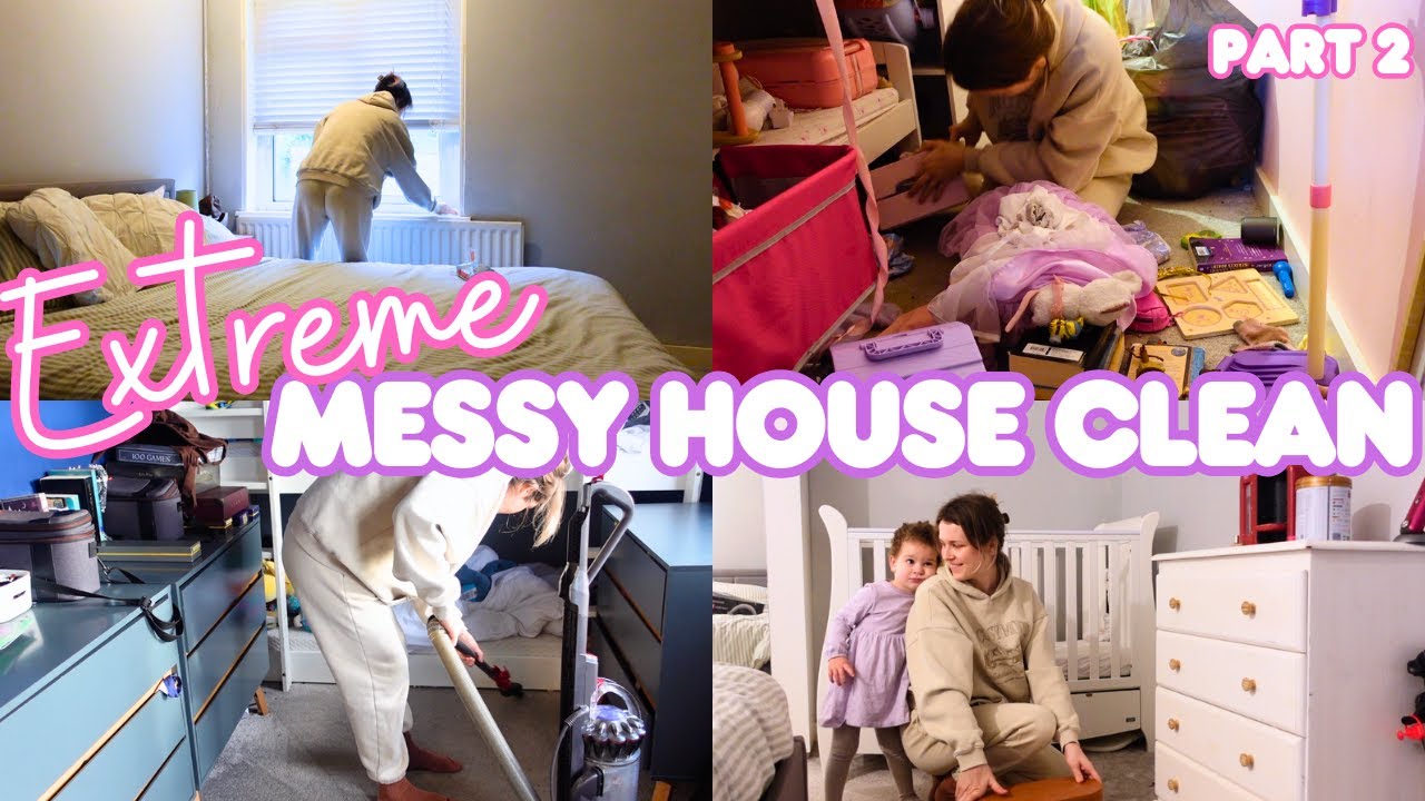 EXTREME CHATTY CLEAN WITH ME PART 2 | mum of 6, morning clean, spring ...
