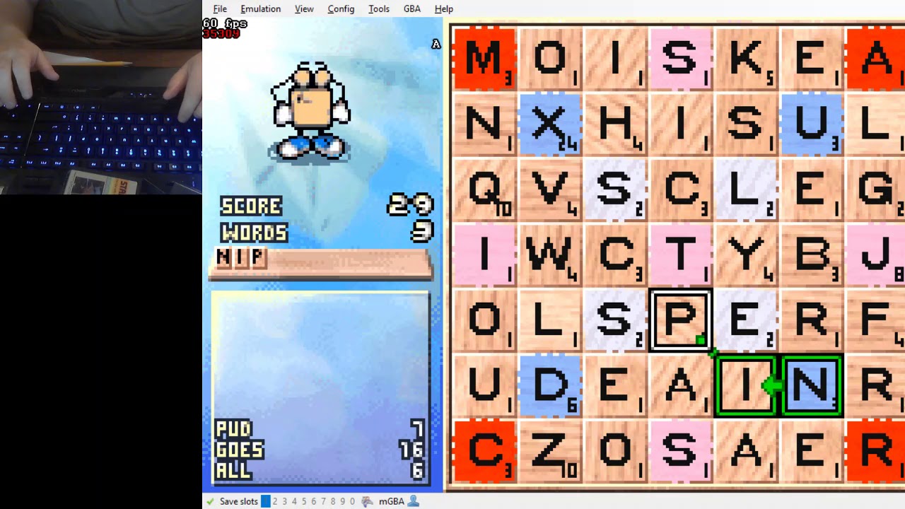 Scrabble Blast! (GBA) 10 Words Speedrun in 0:31 - YouTube