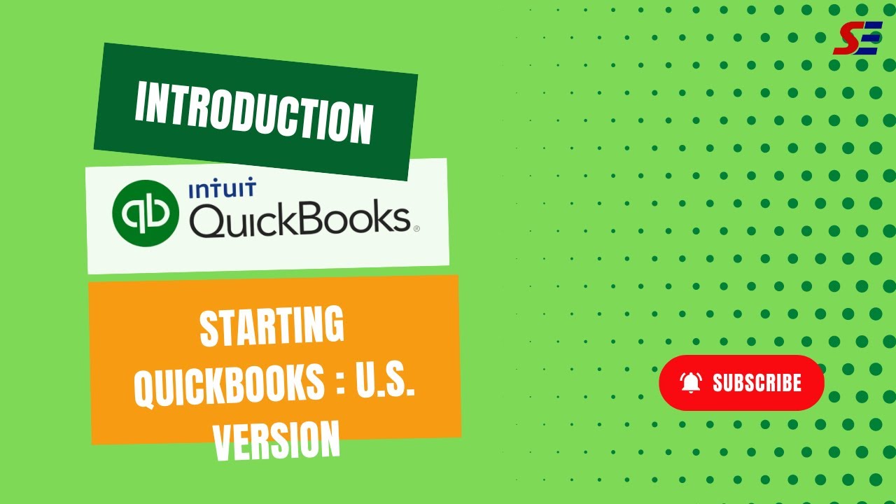 Introduction to QuickBooks | Restarting in U.S. Version | - YouTube