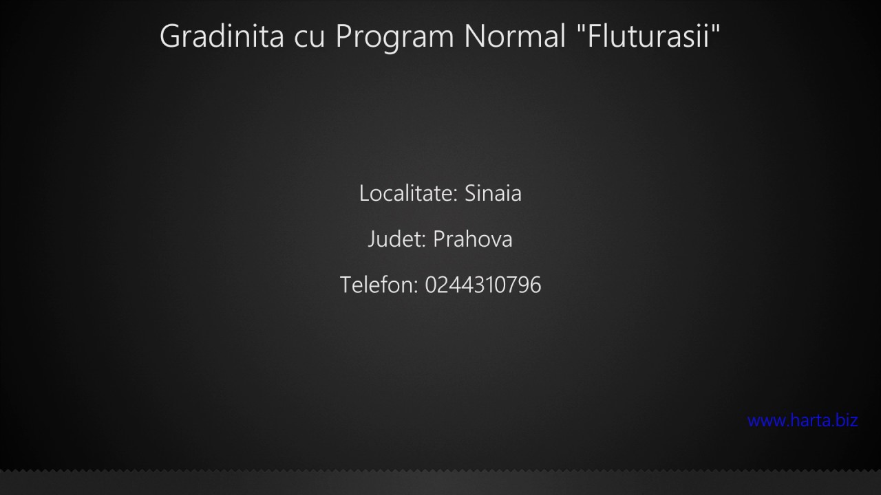 Gradinita cu Program Normal "Fluturasii" Sinaia - YouTube