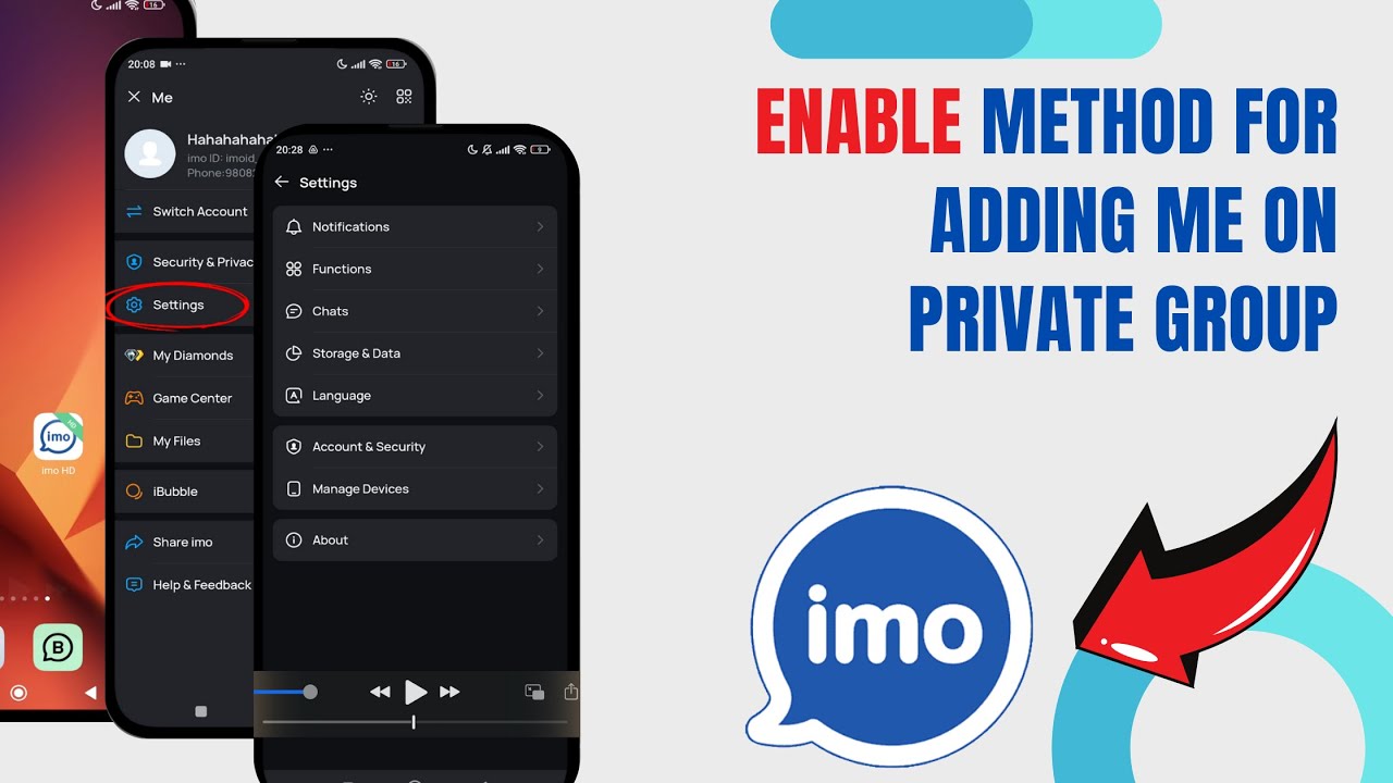 Enable Method For Adding Me On Private Groups On Imo HD ...