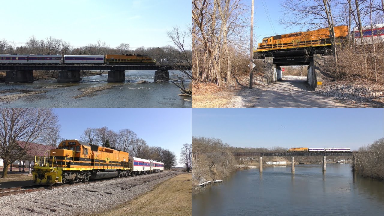 Chasing FRA Train with CFE 3316 on the TP&W Railroad between Logansport ...