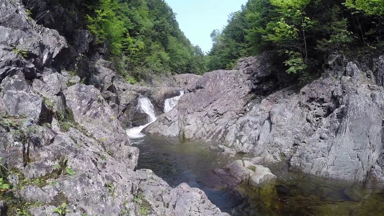 Rockland Brook Gorge Falls, Londonderry, Nova Scotia - YouTube