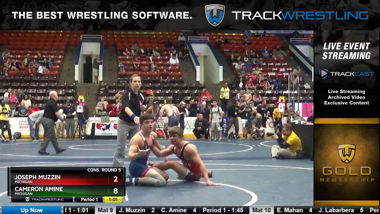 1283 Junior 152 Joseph Muzzin Michigan vs Cameron Amine Michigan ...
