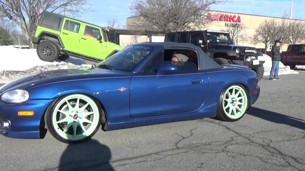 Riced Acuras And Tuned Mazda Miata And Nissan 350Z - YouTube