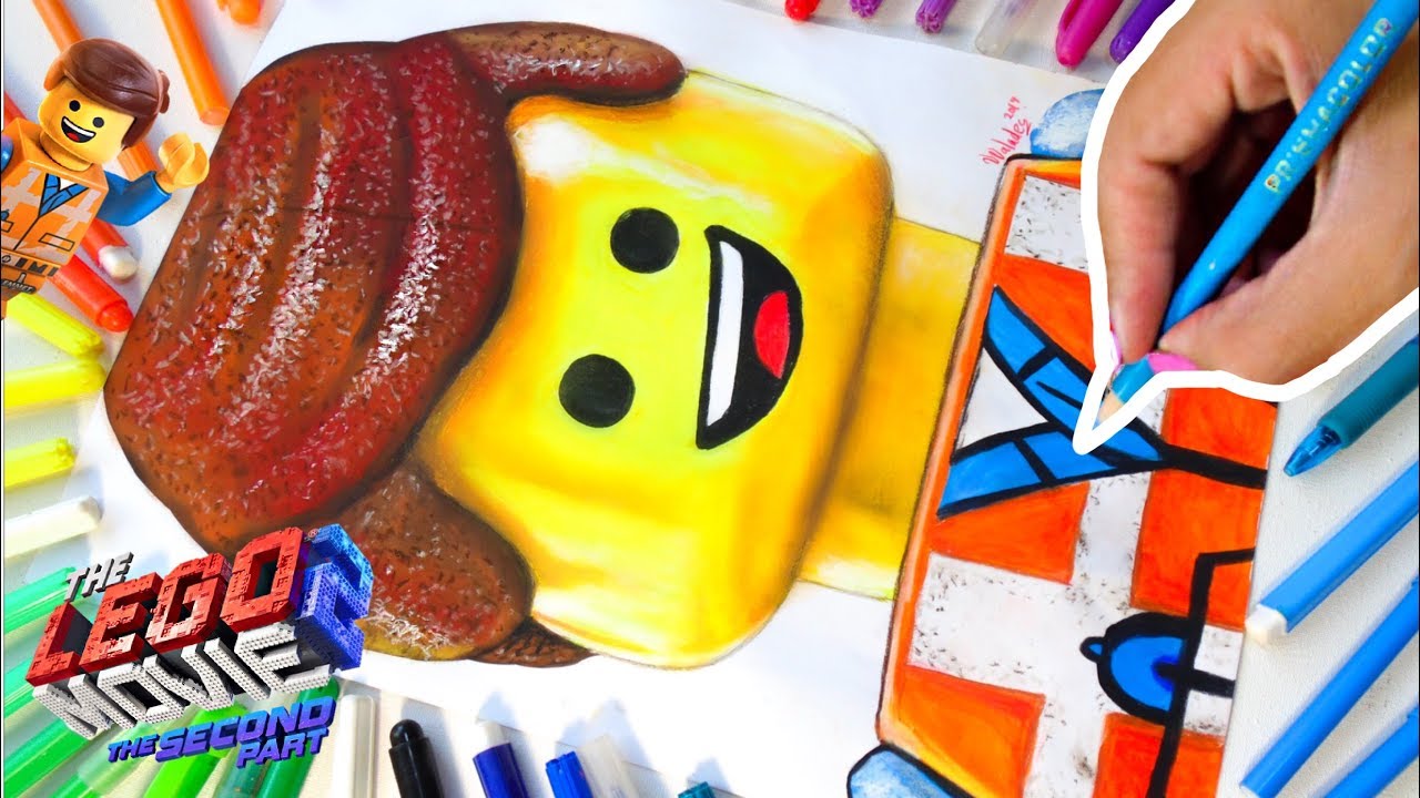 COMO DIBUJAR A EMMETT LEGO PELICULA PARTE 2 (LEGO THE MOVIE PART 2 ...