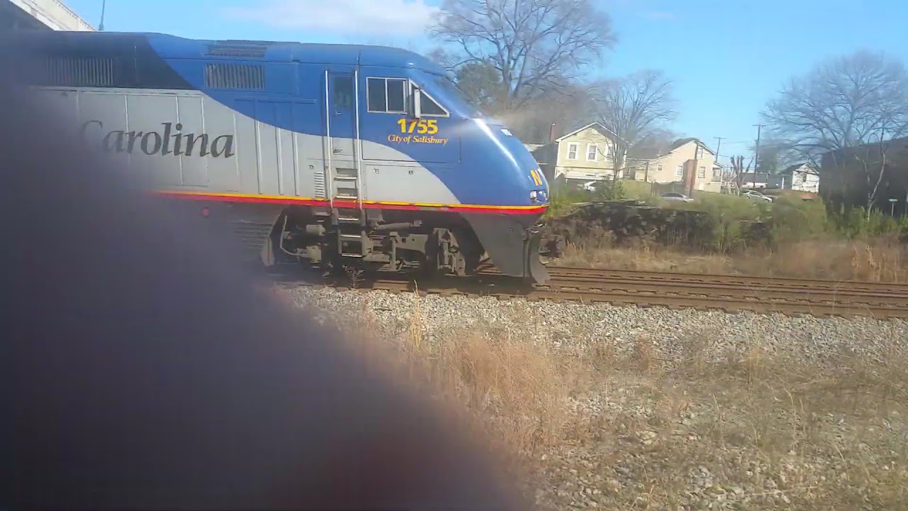 Amtrak 75 at Concord nc - YouTube