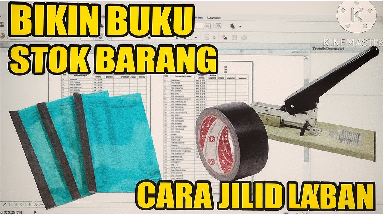 Cara Mudah Layout Bolak-balik dan Jilid Buku Stok Barang #percetakan # ...