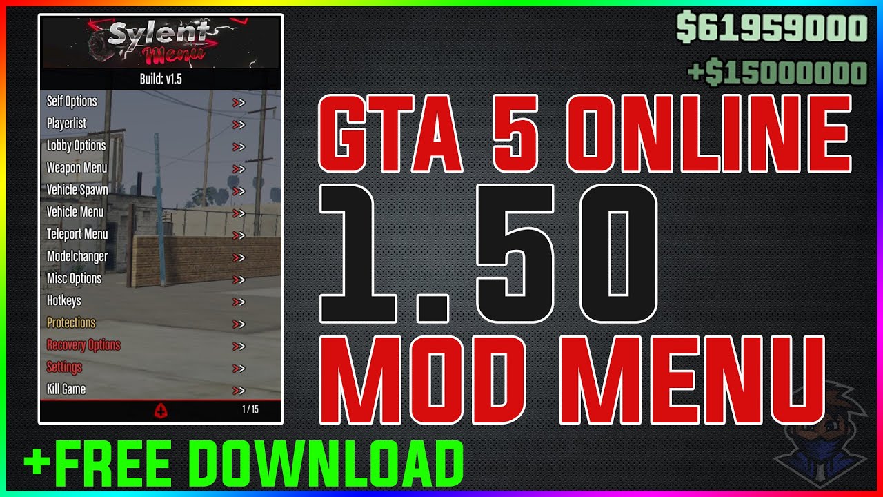 GTA 5 Online Sylent Mod Menu | GTA 5 Online 1.50 Mod Menu [UNDETECTED ...