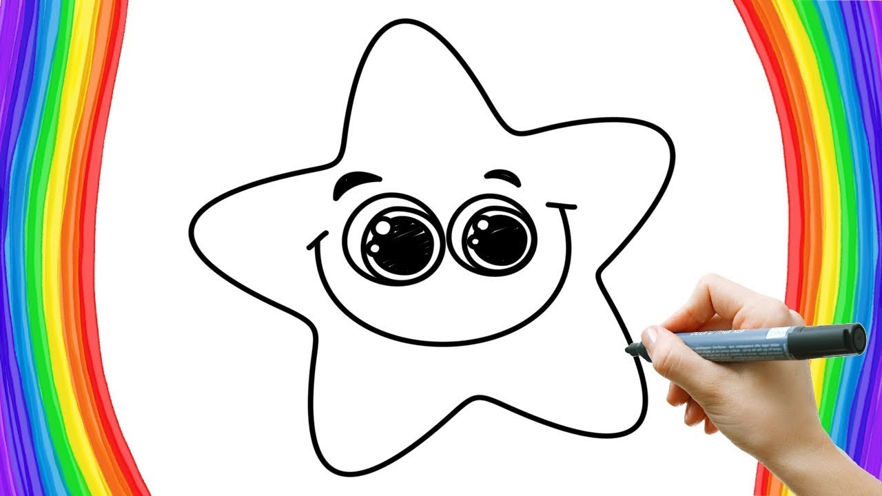 Learn how to draw a twinkle twinkle little star - YouTube