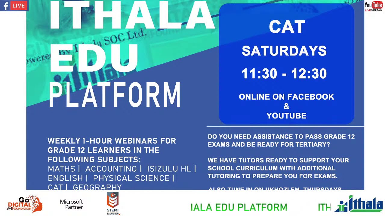 Ithala Edu Platform - Grade 12 CAT - Social Implications Revision - YouTube