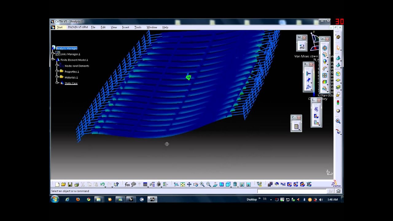 rhino catia ship structural analysis - YouTube