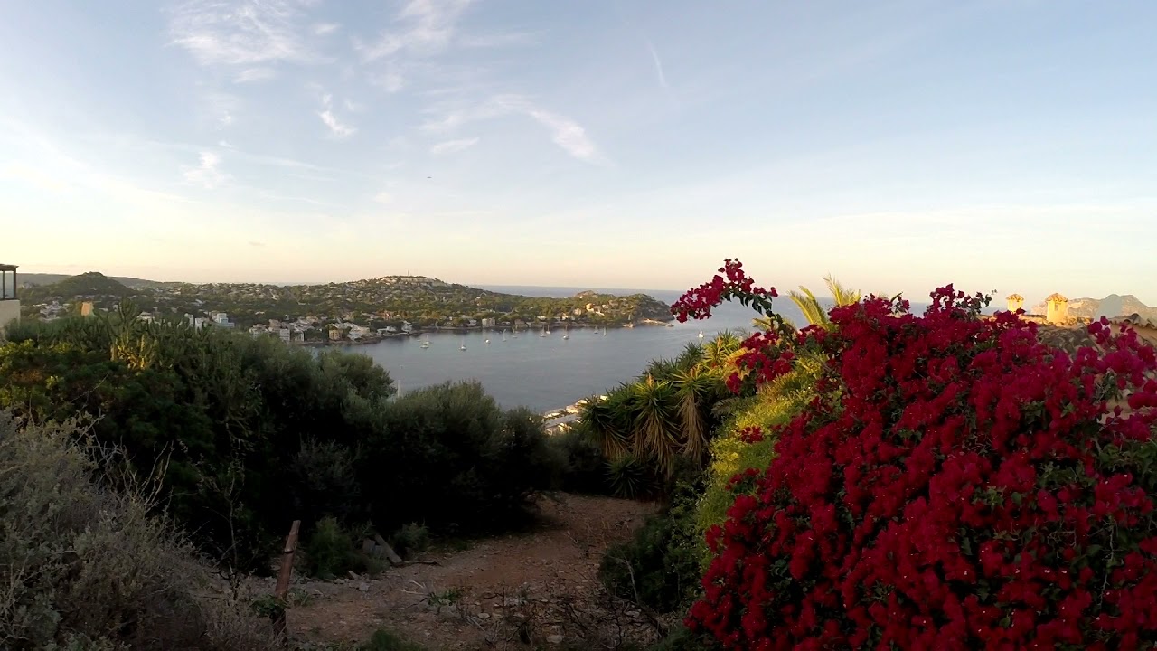 santa ponsa view from the top of the steps - YouTube