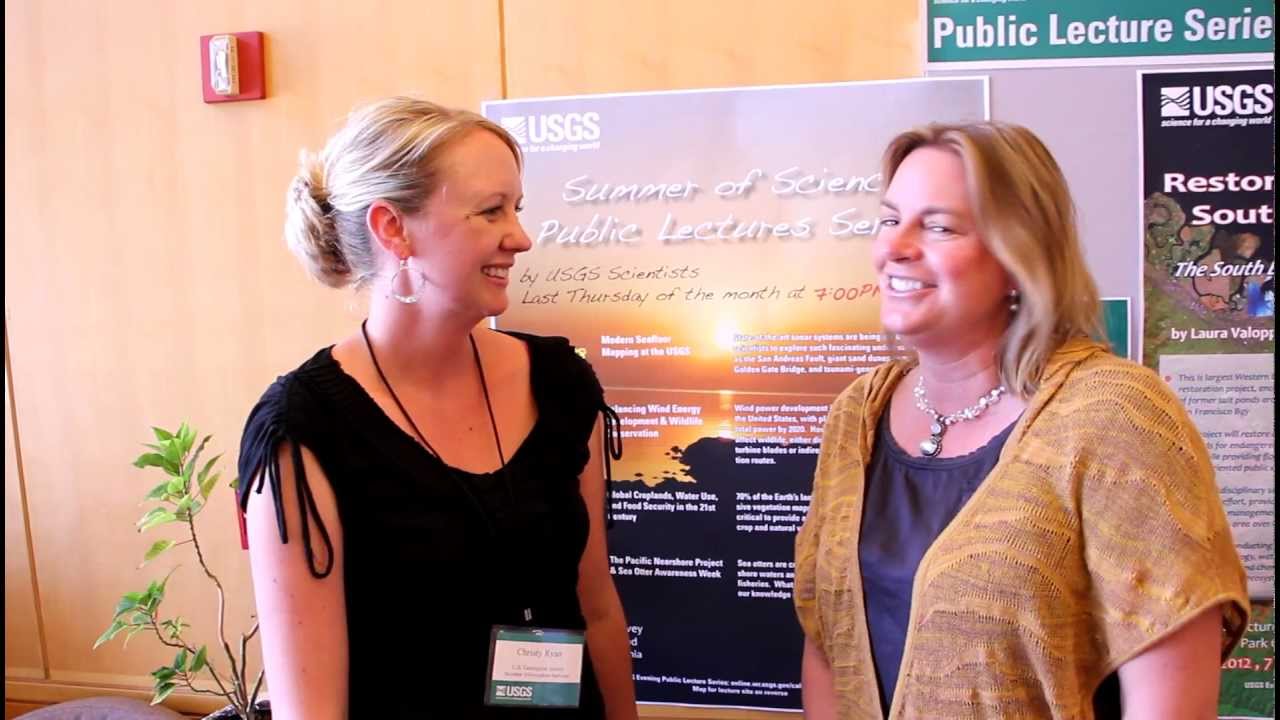 Mayor Kirsten Keith with Christy Ryan at USGS open House - YouTube