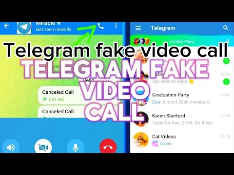 How to make fake video call on Telegram chatting app. - YouTube