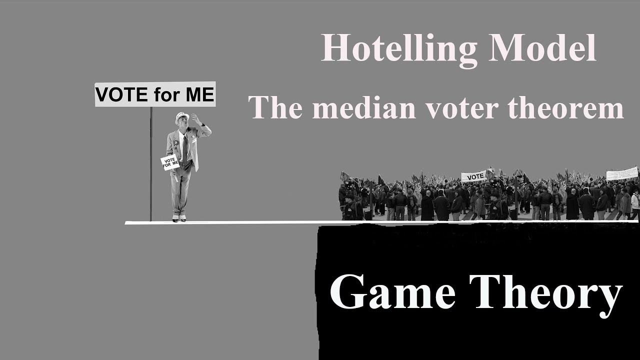 Game theory | Hotelling problem | The median voter theorem - YouTube