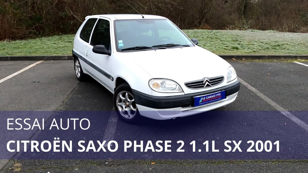 ESSAI CITROËN SAXO PHASE 2 1.1L SX 2001 - YouTube