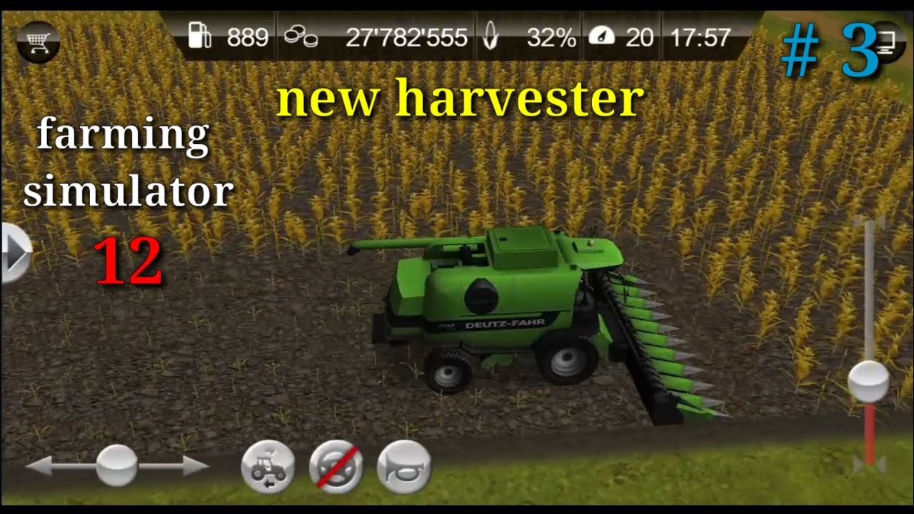new corn harvester in fs 12 | farming simulator 12 | new game play ...