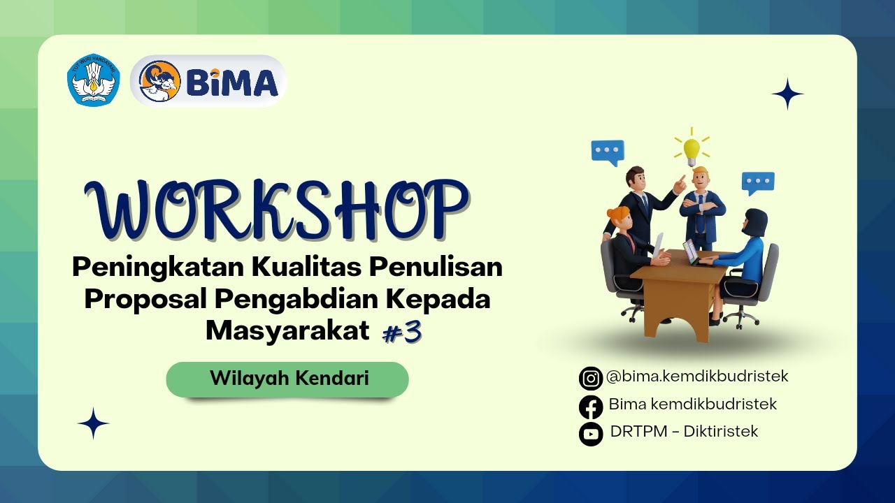 [Highlight] Workshop Peningkatan Kualitas Proposal Pengabdian Kepada Masyarakat Wilayah Kendari ...
