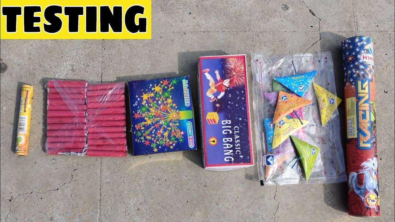 Firecrackers Testing 2020 || Difference and Unique Types of Crackers ...