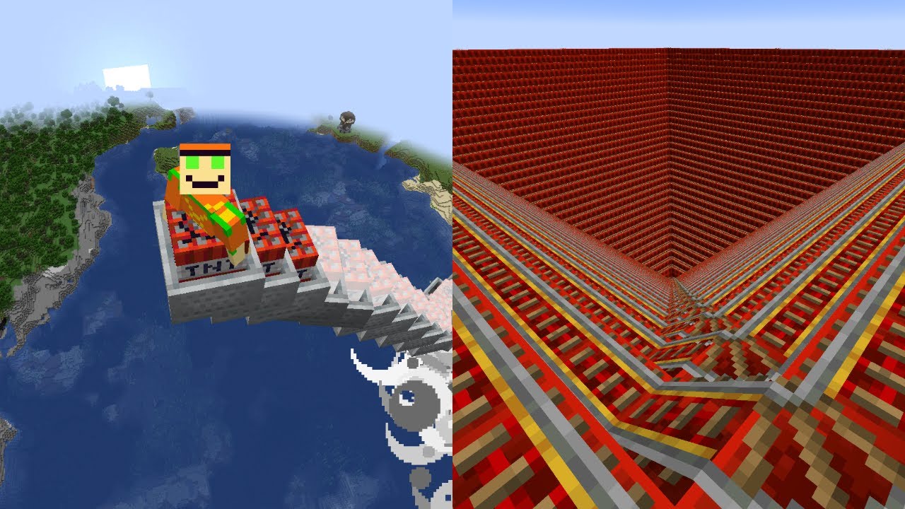 Particle Accelerator In Minecraft and Crazy Mob Spawning - YouTube