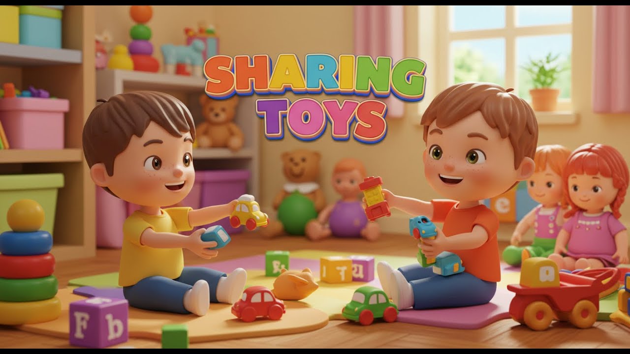 Sharing Toys – A Fun Lesson in Kindness for Kids - YouTube