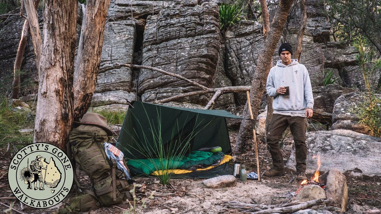Overnight Aussie Winter Bushcraft Camp - YouTube