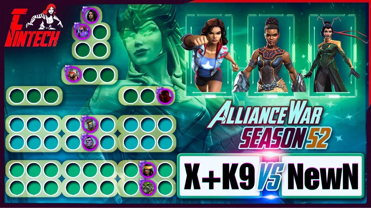 New Tactic And I’m Just Loving It | NewN vs X+K9 | Alliance War S52 W01 - YouTube