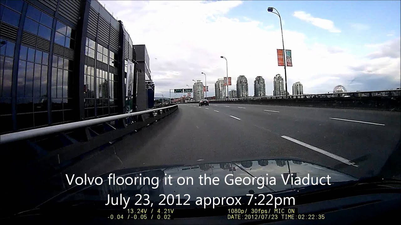 Speeding Volvo in Vancouver - YouTube