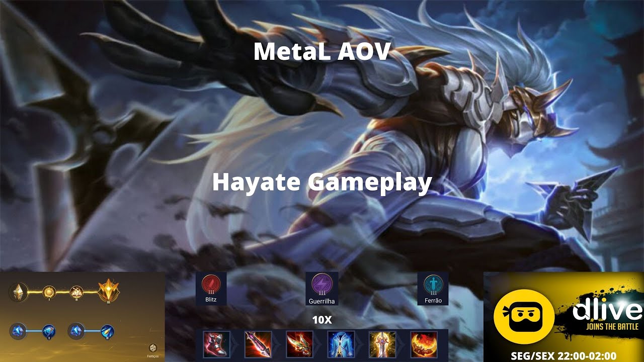 MetaL AOV - Gameplay HAYATE ( AOV | 傳說對決 | RoV | Liên Quân Mobile ...