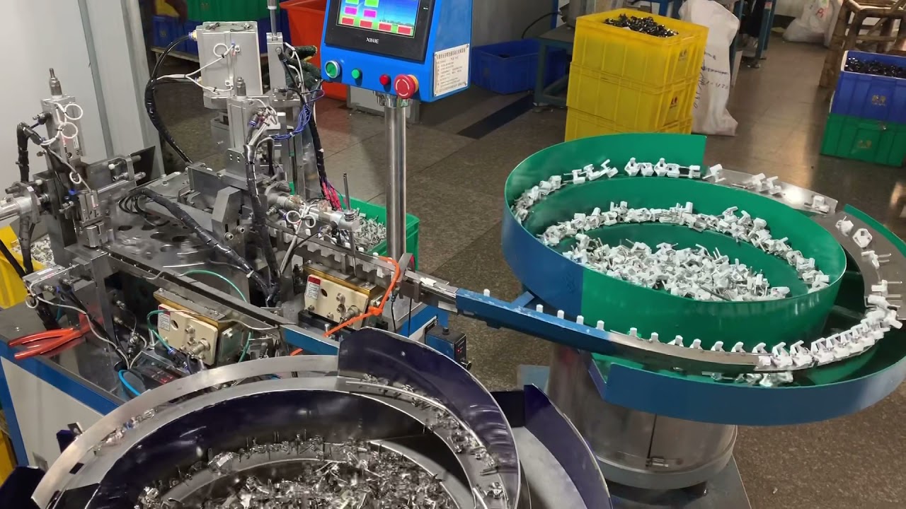 Plug insert Hollow pins production line supply - YouTube