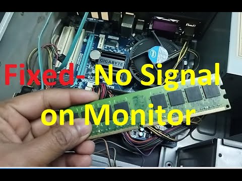 How to fix no Signal on Monitor/ CPU Running but no Display/no screen ...