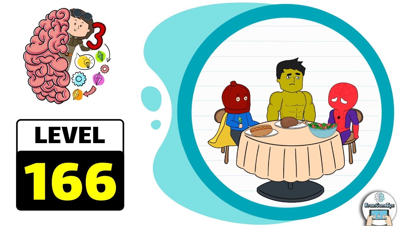 Brain Test 3 Level 166 Walkthrough - YouTube