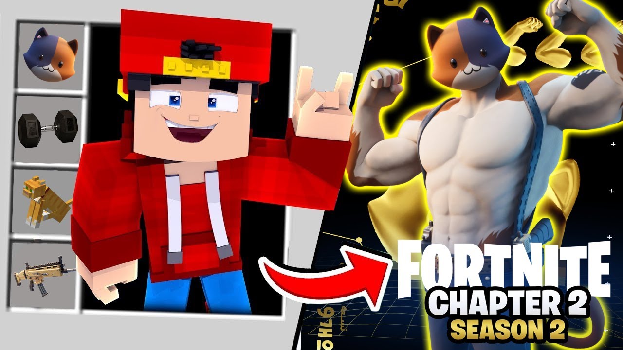 Minecraft - HOW TO BECOME MEOWSCLES FROM FORTNITE!! - YouTube