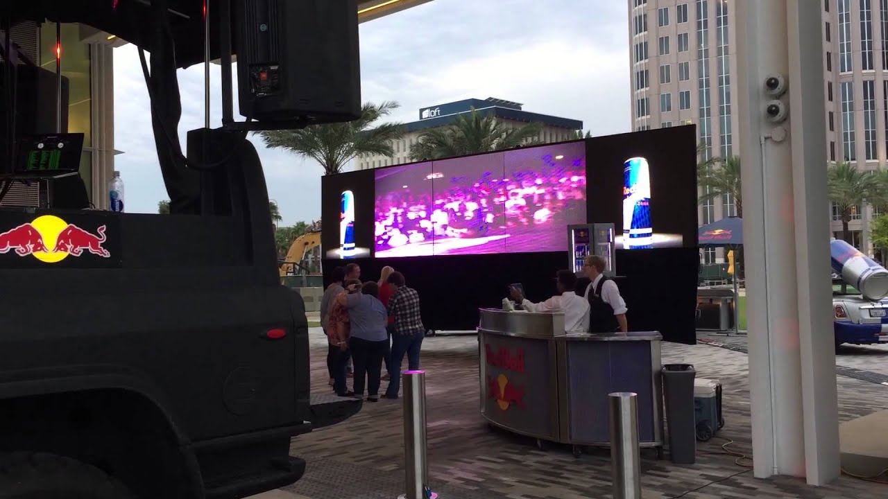 Digital led truck rental Red Bull Event - YouTube