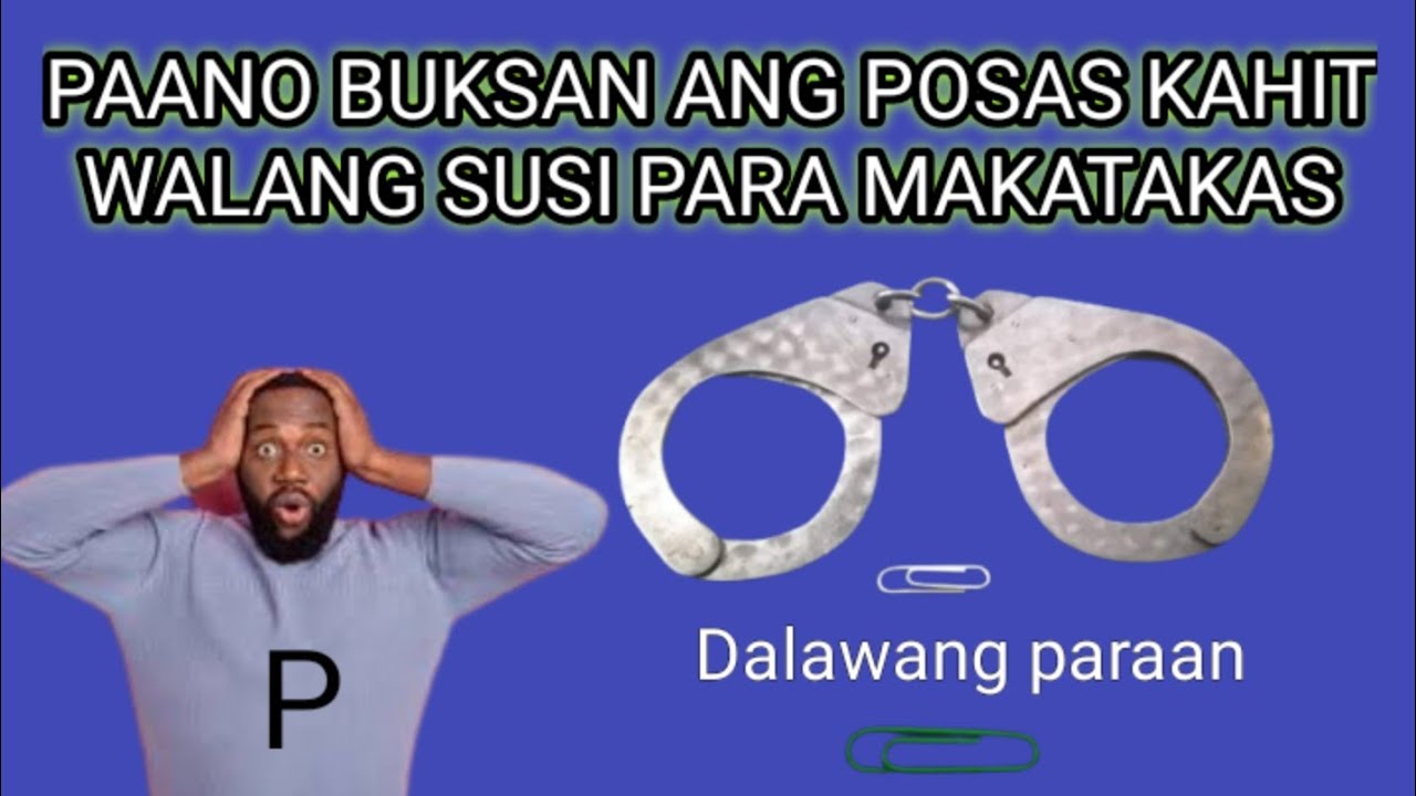 HOW TO OPEN THE HANDCUFFS WITHOUT THE KEY TO ESCAPE - YouTube