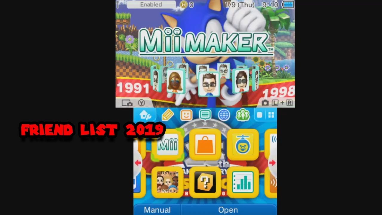 AaronTSG's 3DS Friend List 2019 - YouTube