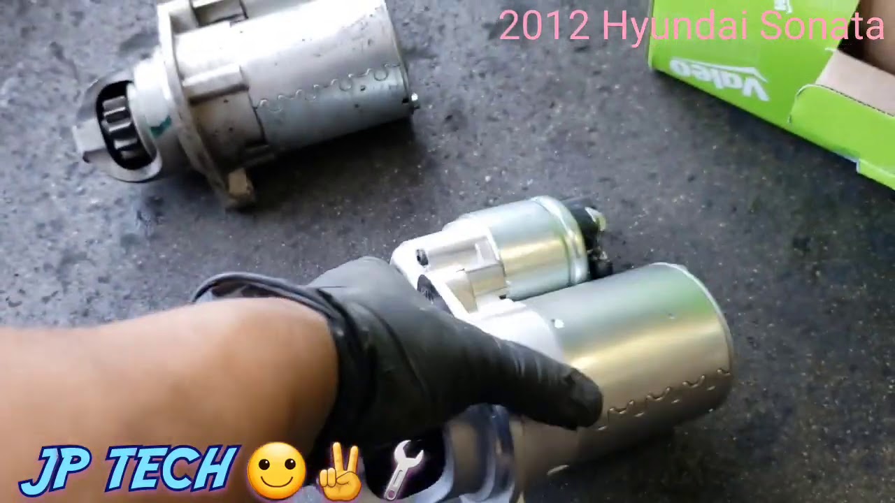 2009 - 2014 Hyundai Sonata como cambiar el motor de arranque o estarter ...