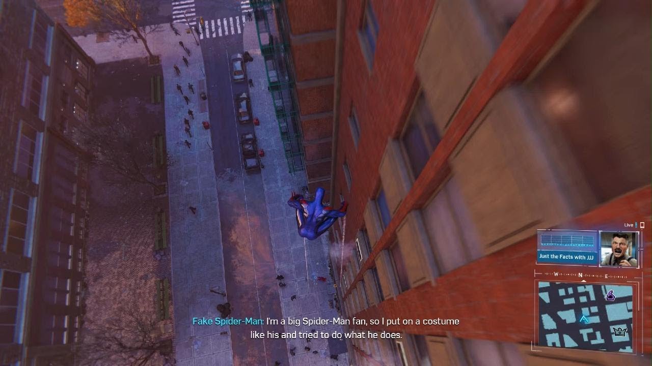 Marvel's Spider-Man beating up spidey cosplayer - YouTube