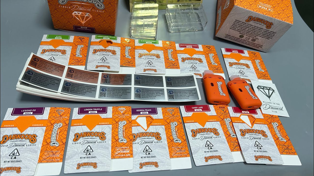 Newest dabwoods liquid diamond 1g disposable all in one device - YouTube