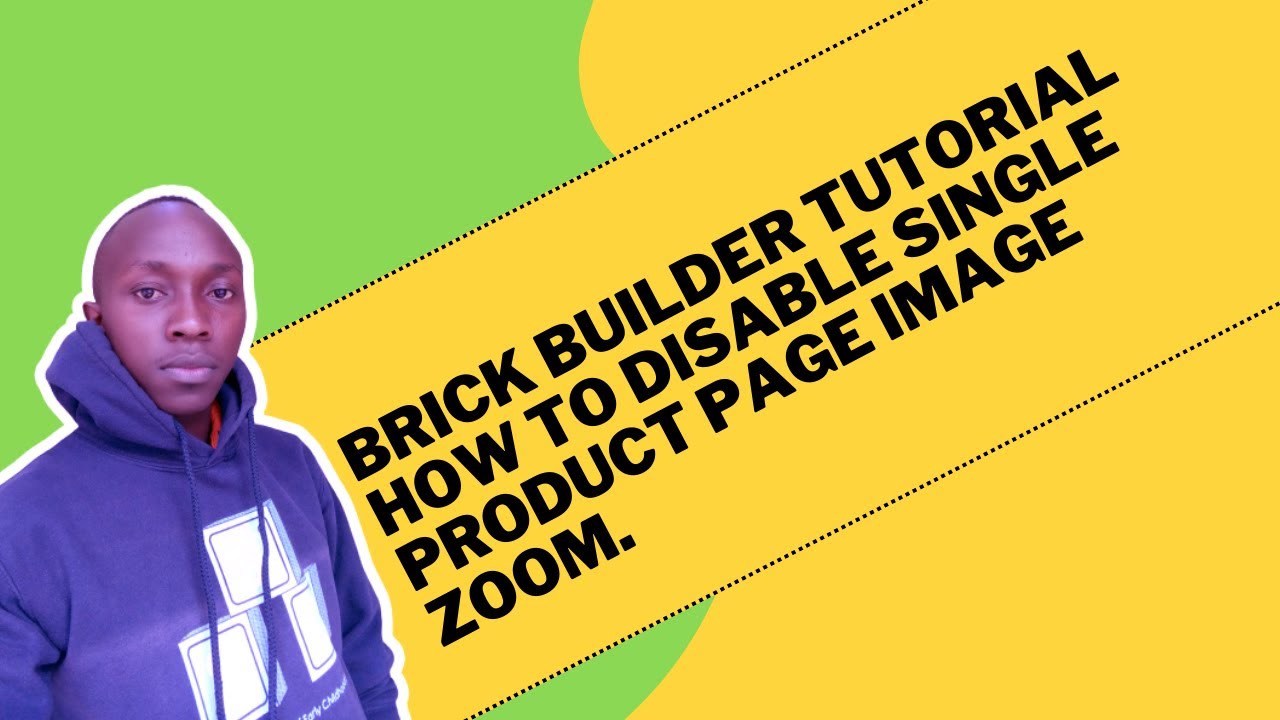 Bricks builder Tutorial - How to disable single product image zoom on hover. - YouTube
