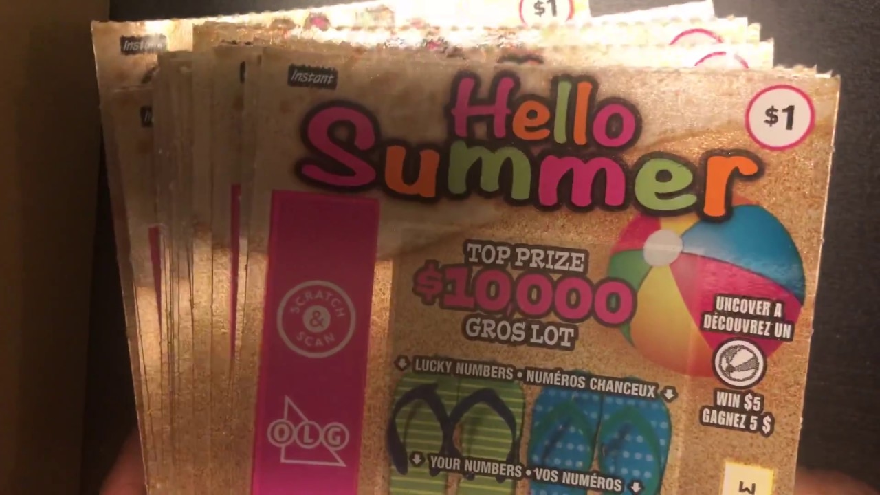 HELLO SUMMER, 50 pack of instant scratch ticket, Ontario lottery and ...