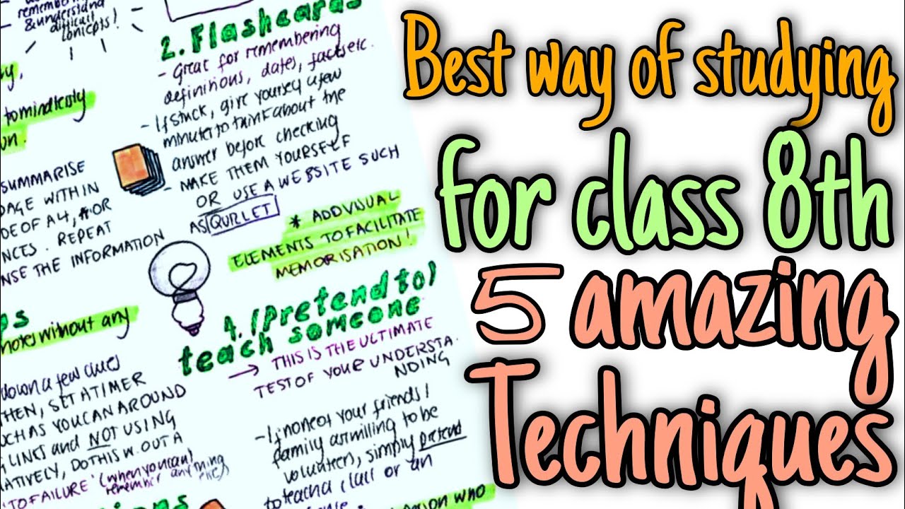 How to study in class 8 | best way of studying in class 8th | hamari ...
