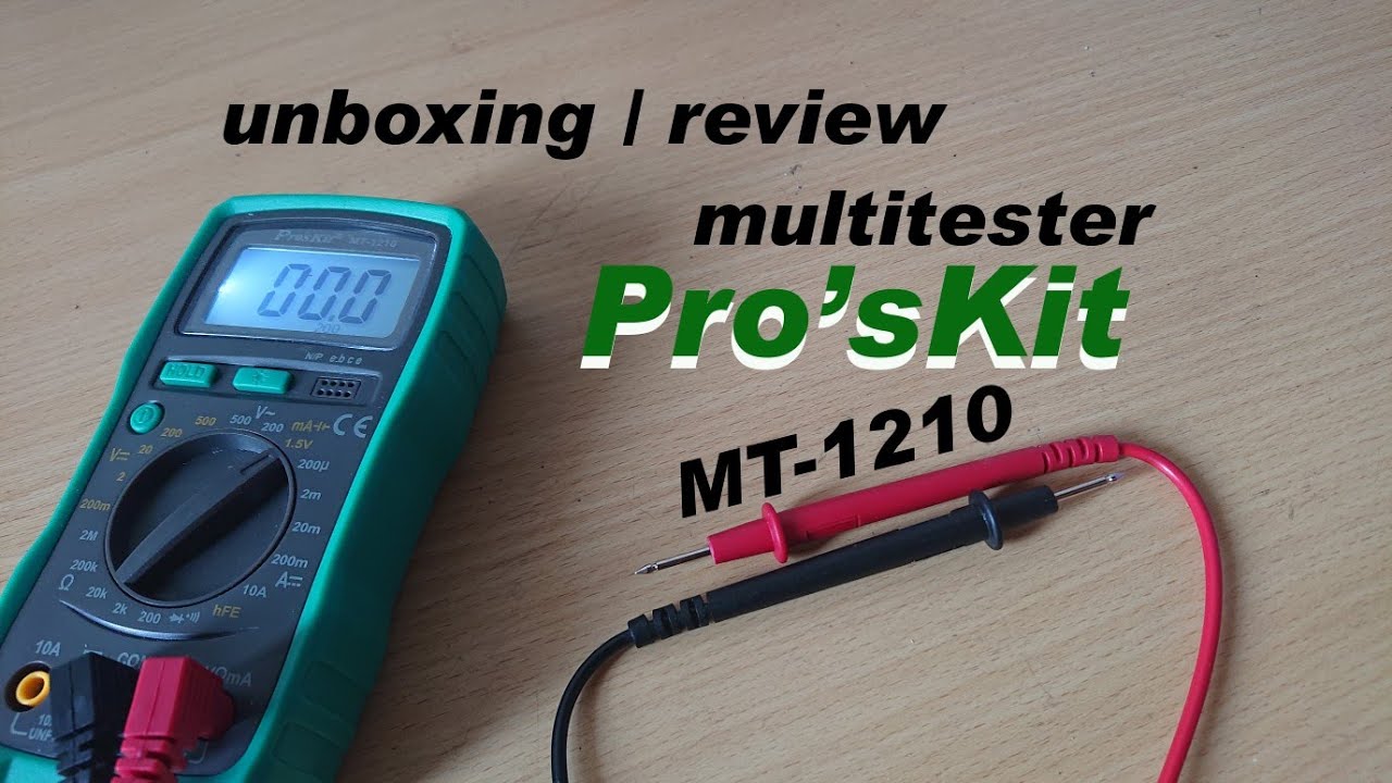 unboxing multitester proskit/pro’skit mt1210 made in taiwan - YouTube