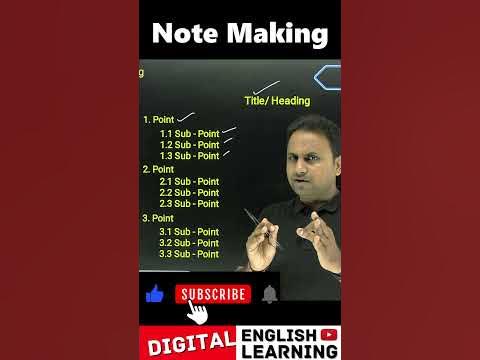 Note Making || Note Making in English || Note Making for Board Exams ...